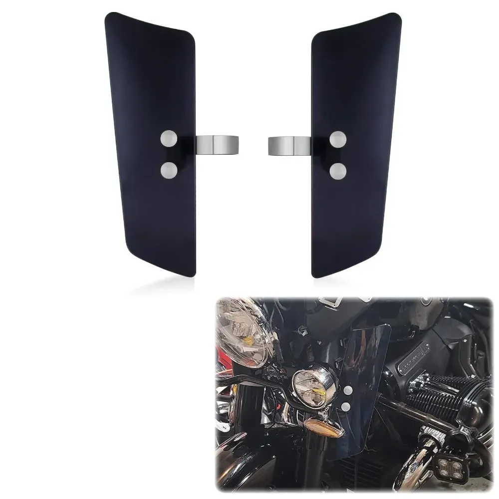 Motorcycle Front Fork Wind Deflectors w/ Brackets for Honda VT1100C2 ...