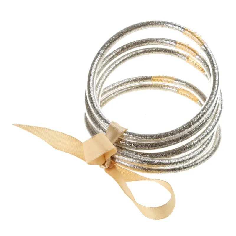 DHgate.com:Glitter Jelly Silicone Bangle Bracelets for Women, Girls ...