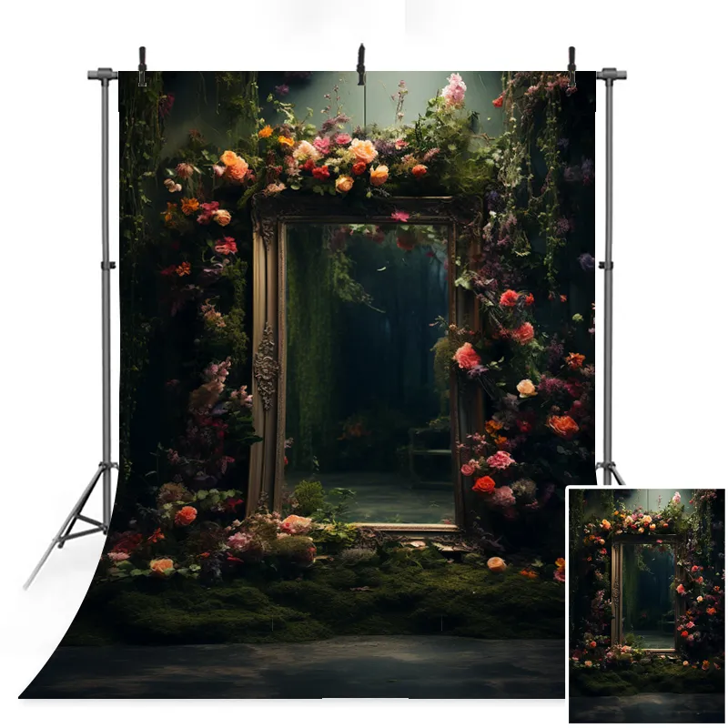 Retro Flowers Wedding Backdrop Photography Background For Baby Shower ...