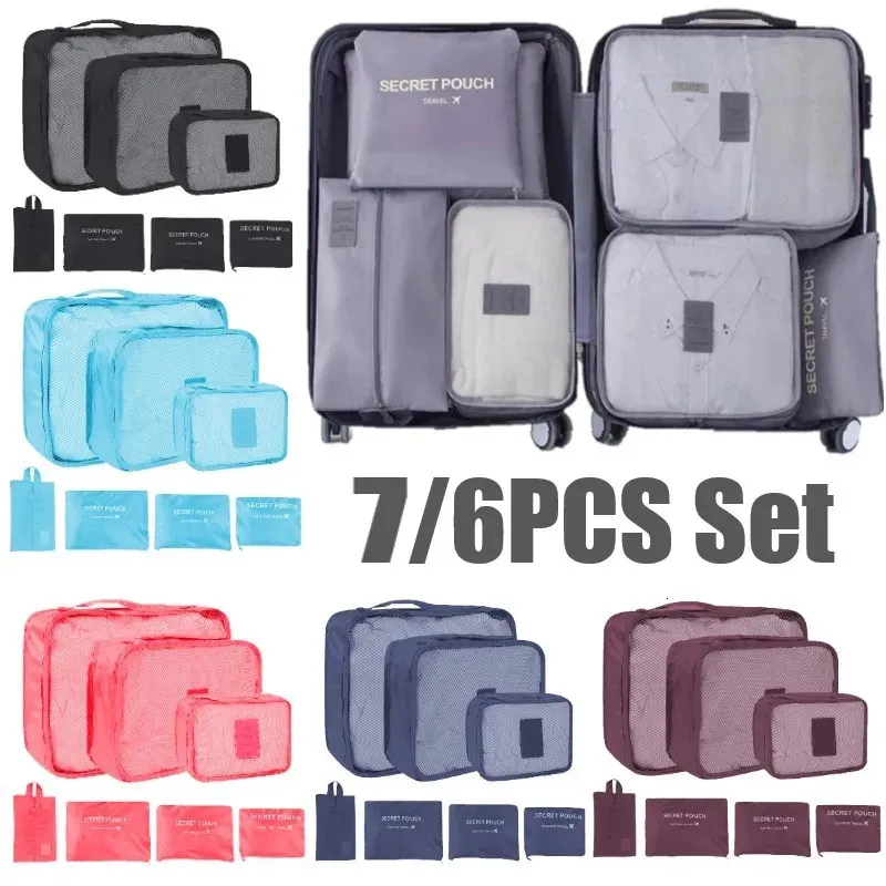 Compression Packing Cubes For Travel, Suitcase Organizer, Portable ...