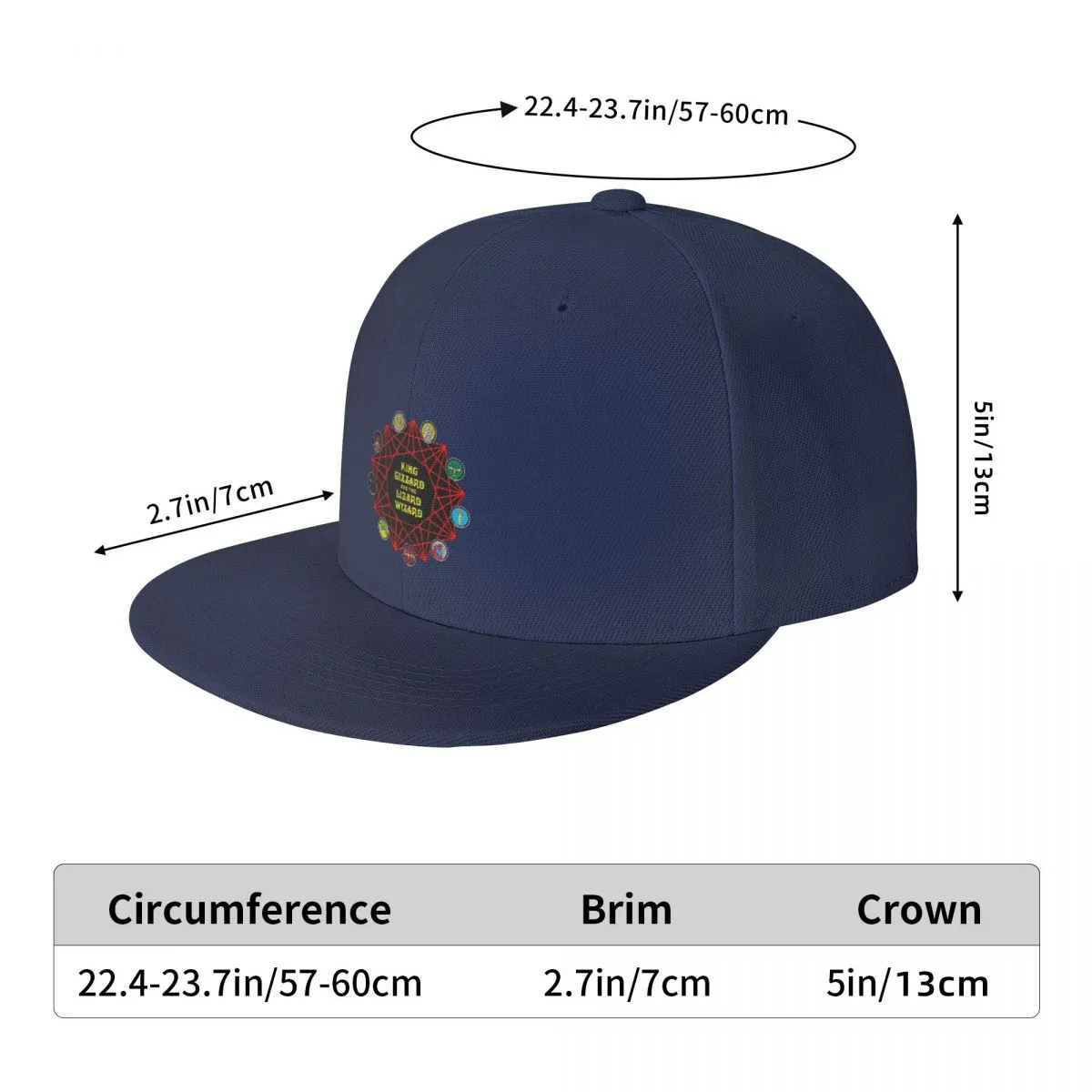King Gizzard Baseball Cap: Embroidered Anime Hat for Men, Women, and ...