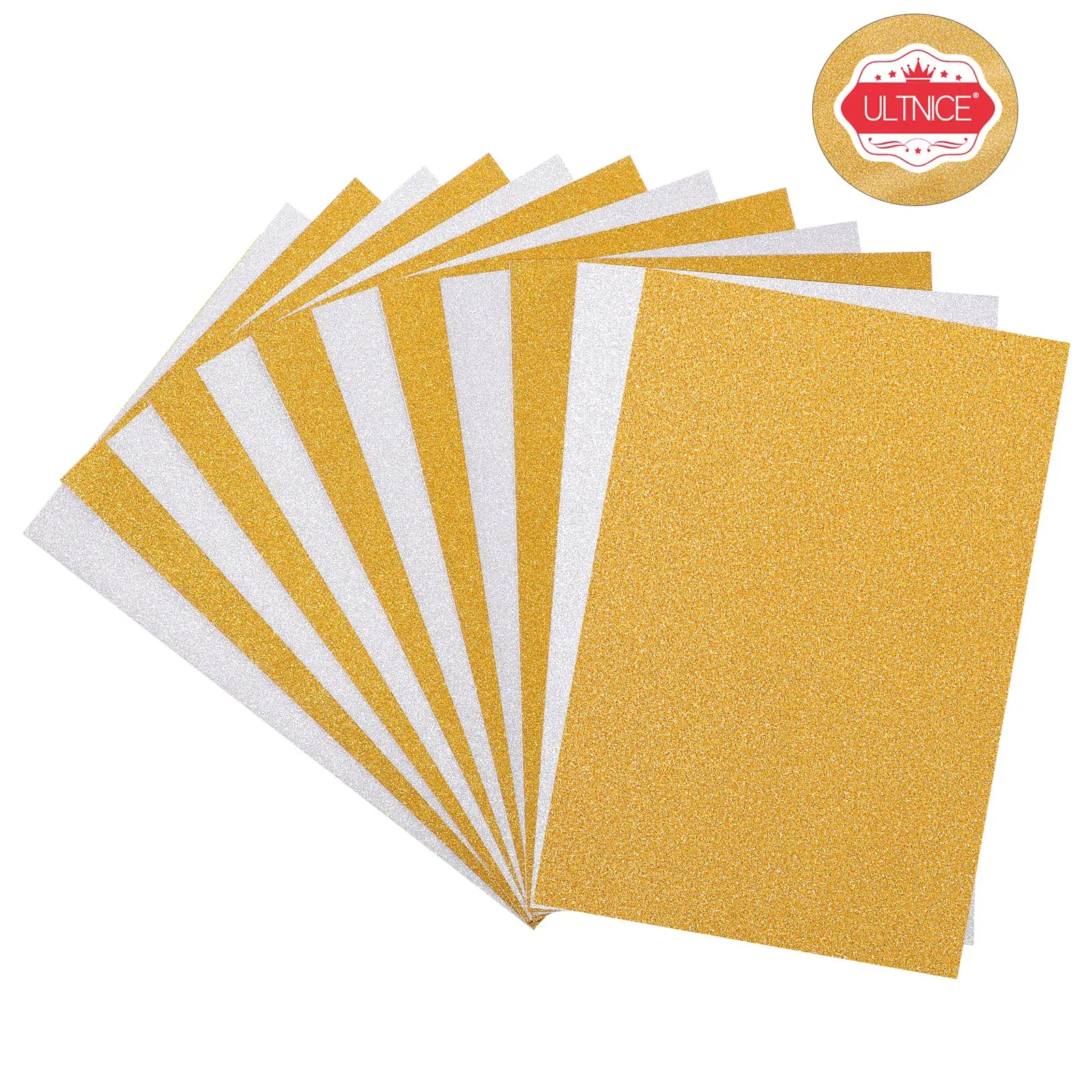 DHgate.com:10-Count Glitter Cardstock Paper - Double-Sided, Thick, Non ...