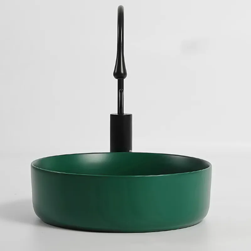 Ceramic Bathroom Sink Fixture: Creative Upscale Design for Balcony ...