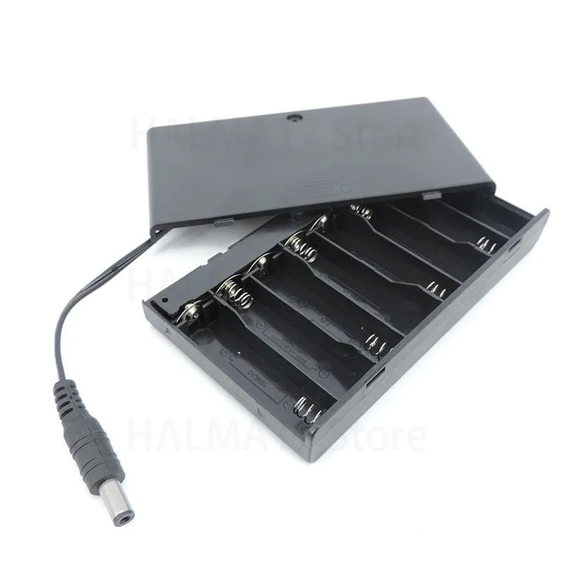 12V AA Battery Holder Case Box with On/Off Switch for 8x1.5V AA ...