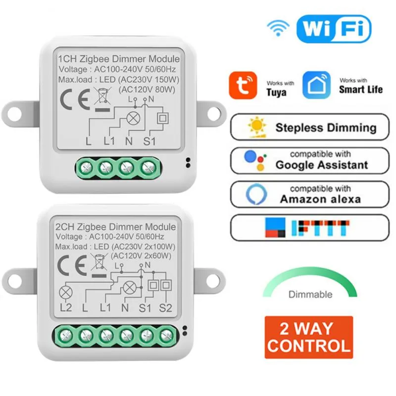 DHgate.com:"Tuya WiFi Smart Dimmer Switch Module for Dimmable LED ...