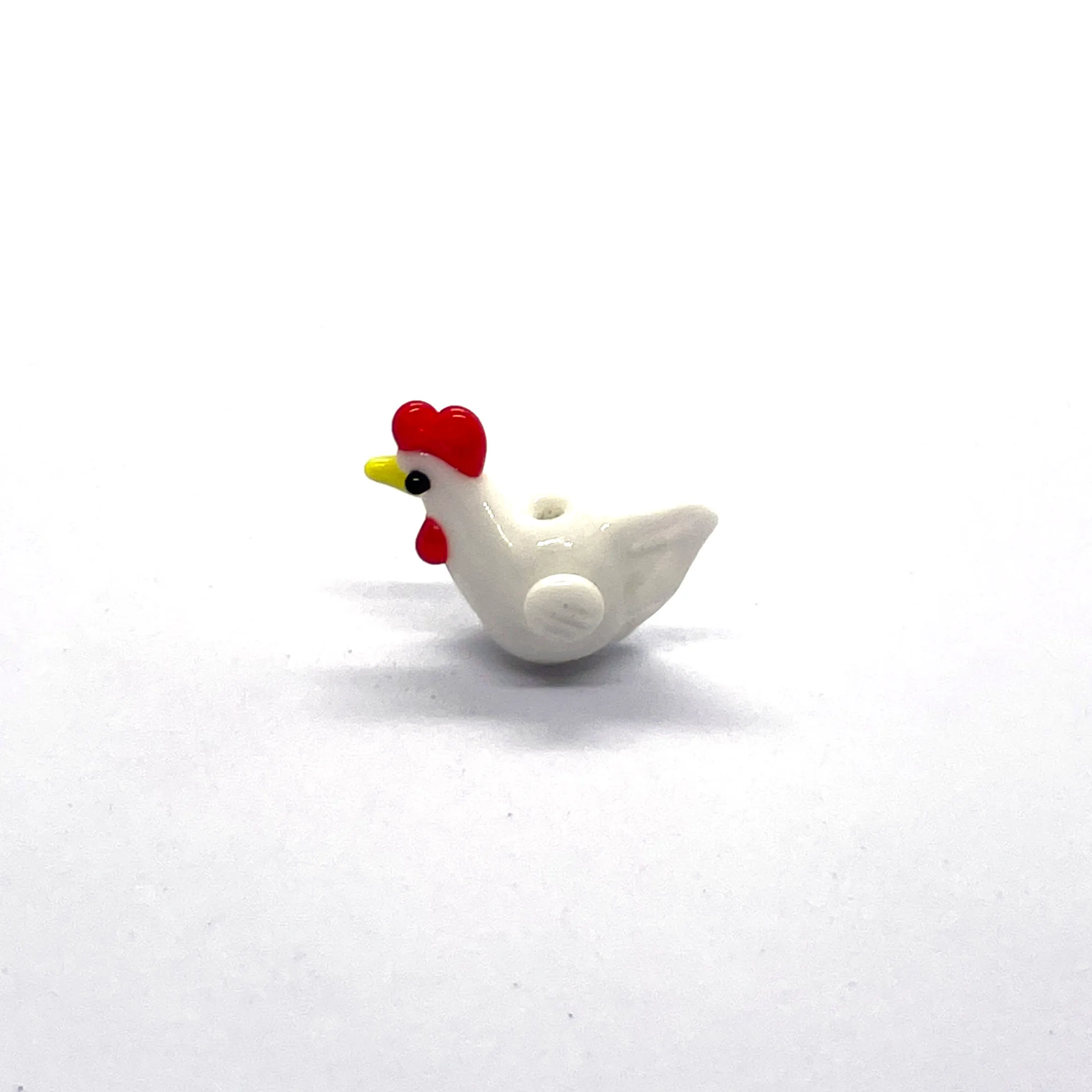 Handmade Glass Rooster Beads for DIY Jewelry Making - 4-Piece Set from ...