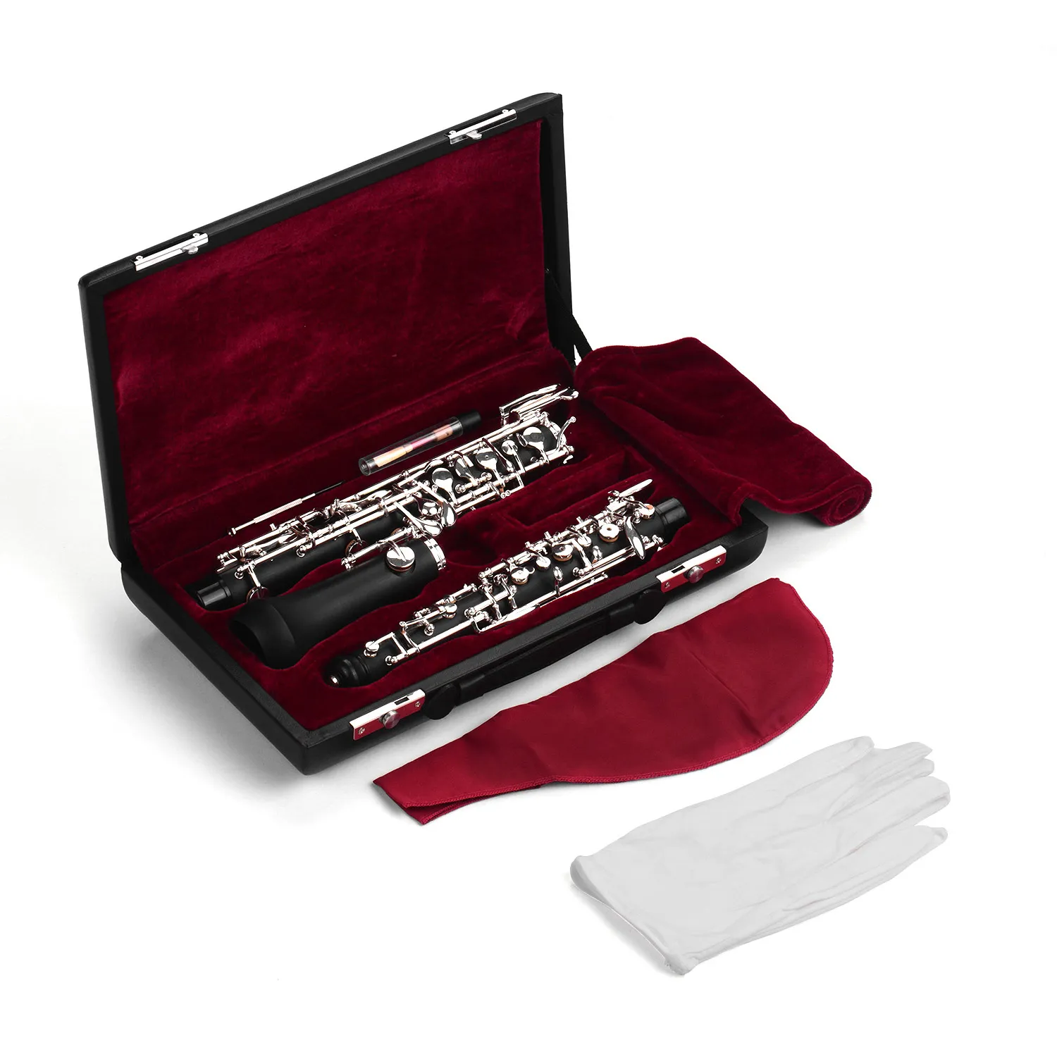 DHgate.com:Silver-Plated C Key Semi-Auto Professional Oboe with Case ...