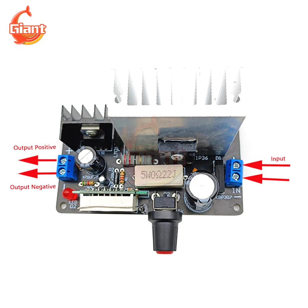 LM317 AC DC Step Down Module Digital Power Supply Voltage Regulating ...