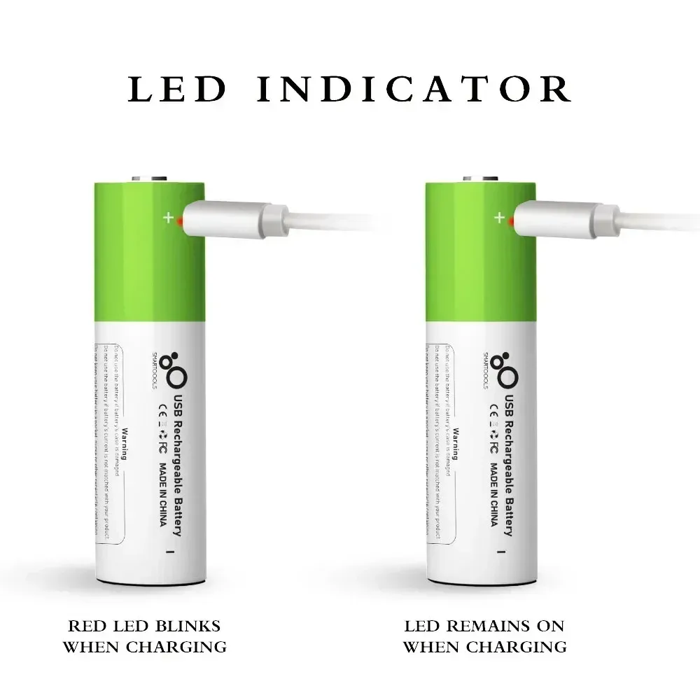 5V AA Lithium Rechargeable Batteries for Remote Controls, Mice, Toys ...