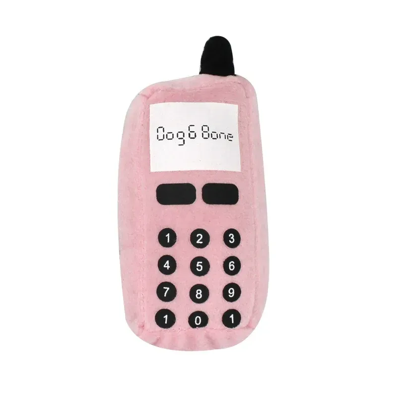 Squeaky Plush Cellphone Dog Toy for Puppy Chewing, Interactive Play ...