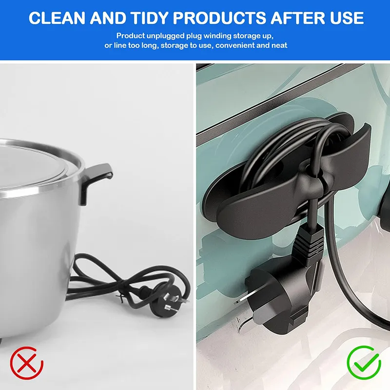 DHgate.com:2024 Self-Adhesive Cable Organizer Clips - 20-Pack Cord ...