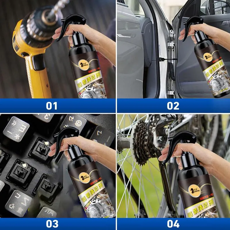 Motorcycle Chain Cleaner Degreaser Spray, Bike Chain Tool, Bicycle ...