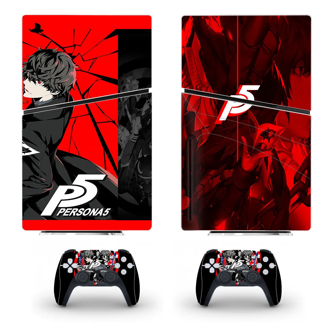 Persona 5 PS5 Slim Skin Sticker Vinyl Cover For Console And 2 ...