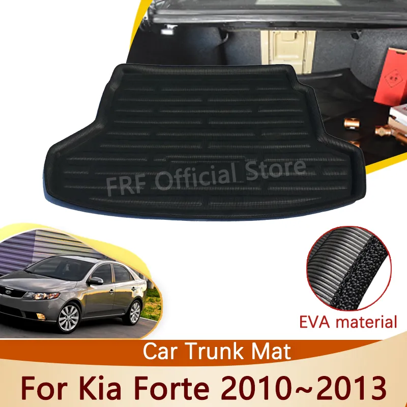 Kia Forte Trunk Mat Waterproof Cargo Liner for 2010 2013 Cerato Koup TD 1 Floor Tray Boot Carpet Stickers