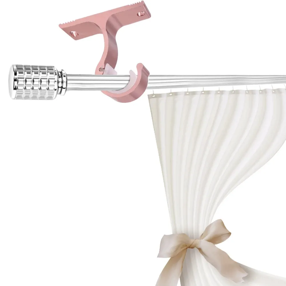 Strong Aluminum Alloy Curtain Rod Brackets: Roman Rod Support, Clothes ...