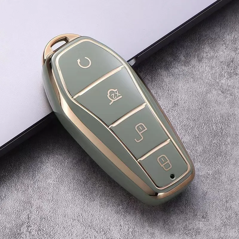 2024TPU Car Key Fob Cover Case Holder for BYD Atto 3, Dolphin, Song Pro ...