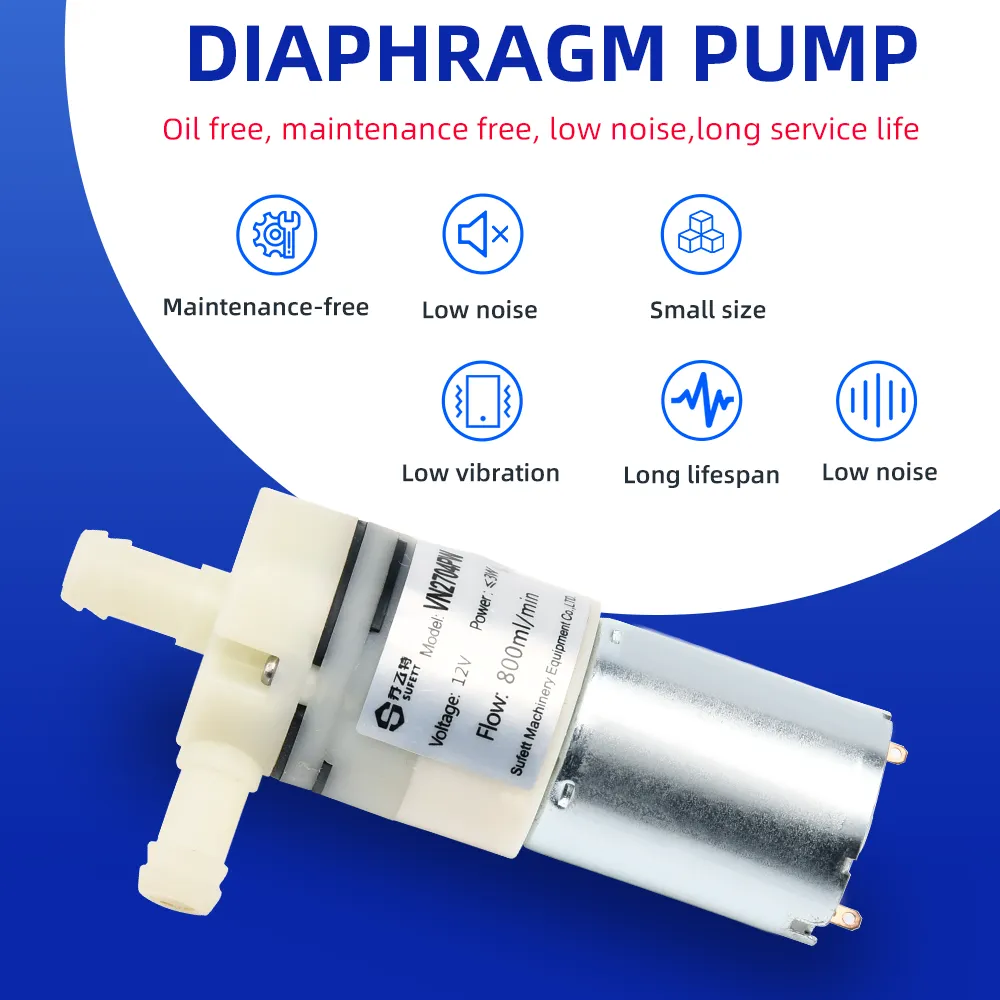 12V Diaphragm Vacuum Pump DC Water Negative Pressure Vacuum Pump ...