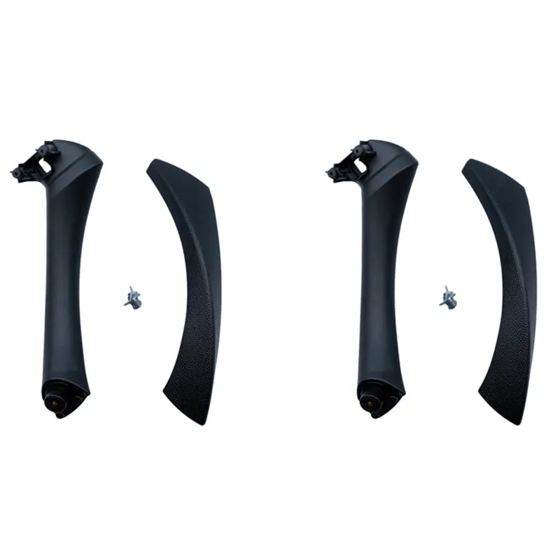 2X Car Right Interior Door Pull Handle with Cover Trim Replacement for ...