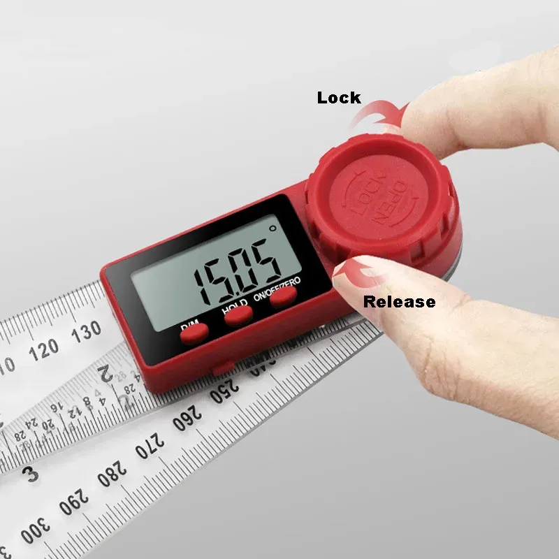 Multi Function Measuring Tool: 2 In 1 Digital Angle Ruler & Vernier ...
