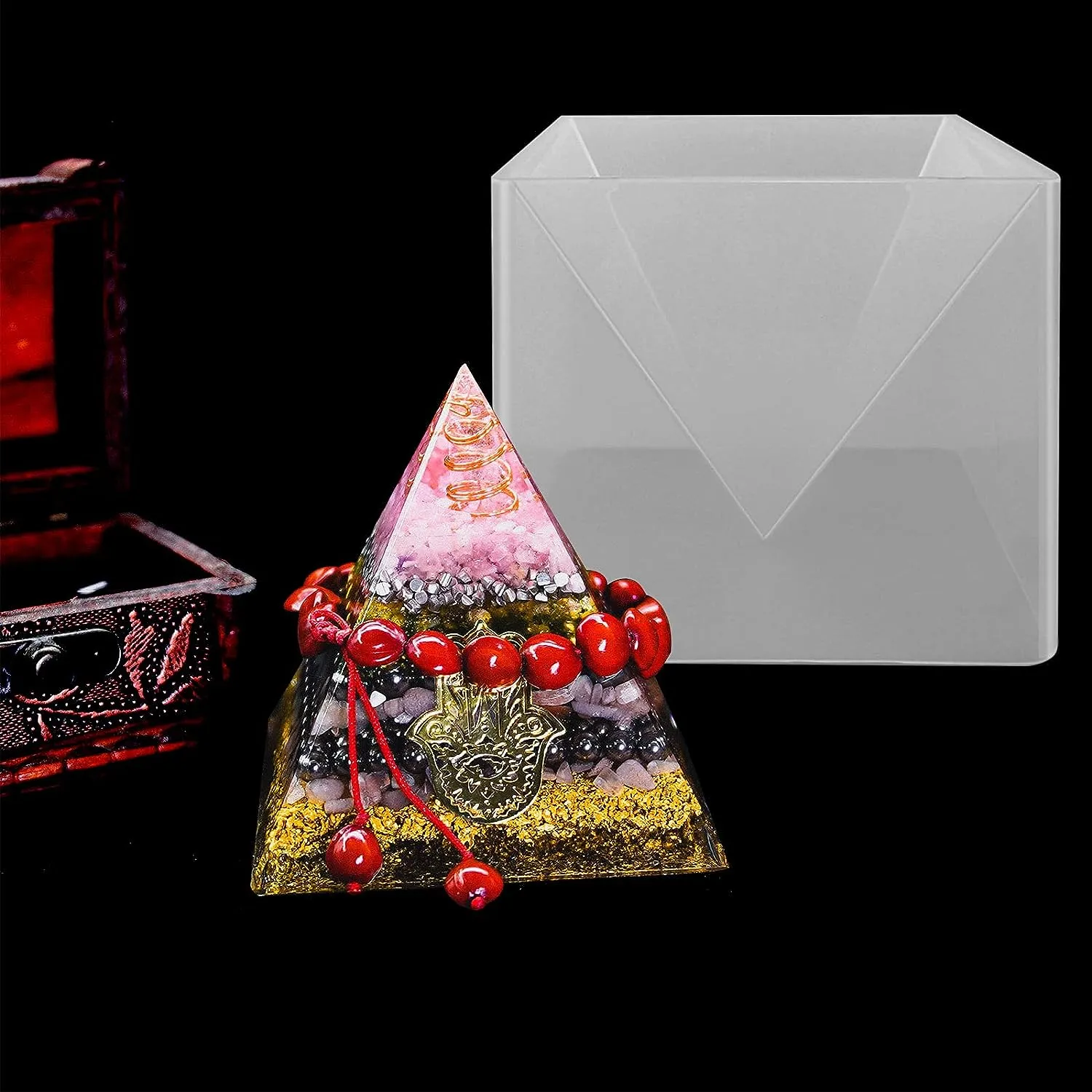 Epoxy Resin Casting Molds Large Pyramid Silicone Craft Molds With ...
