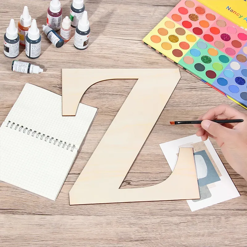 Wood Color Wooden Letters Alphabet: DIY Word Art, Craft Wooden Alphabet ...