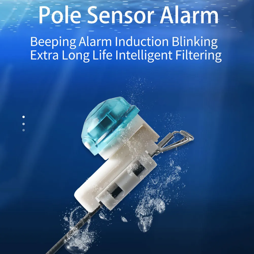 Fishing Rod Pole LED Tip Light Electronic Bite Alarm Indicator Antiskid ...