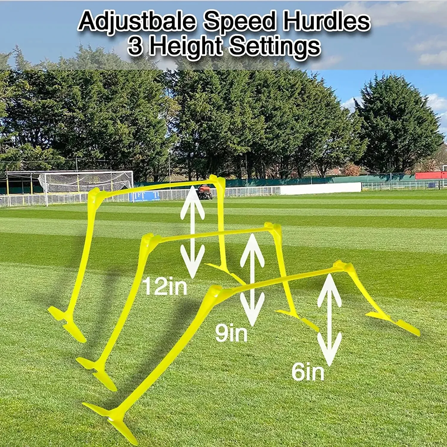 Mini Training Hurdles Sport Squad Speed Hurdles – 7 Inch PVC Agility ...
