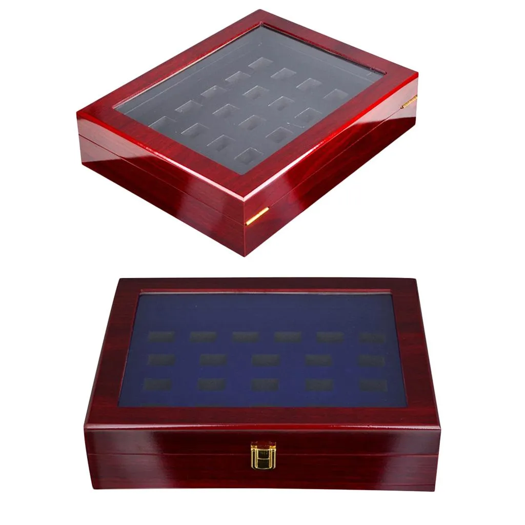 DHgate.com:Ebony Wood Jewelry Display Organizer Grid Box Holder ...