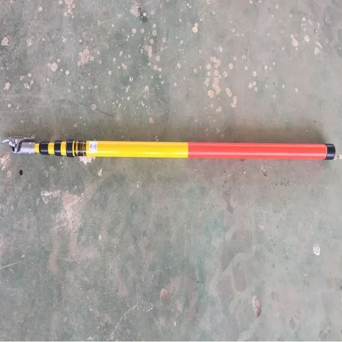 Triangle Fiberglass FRP High Voltage Telescopic Hot Stick Operating Rod ...