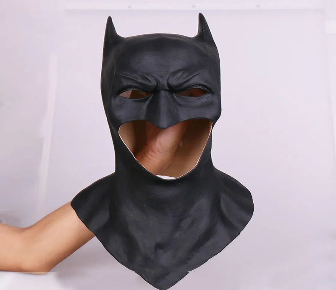 Premium Batman Mask - Adult Halloween Costume, Full Face Latex Mask ...