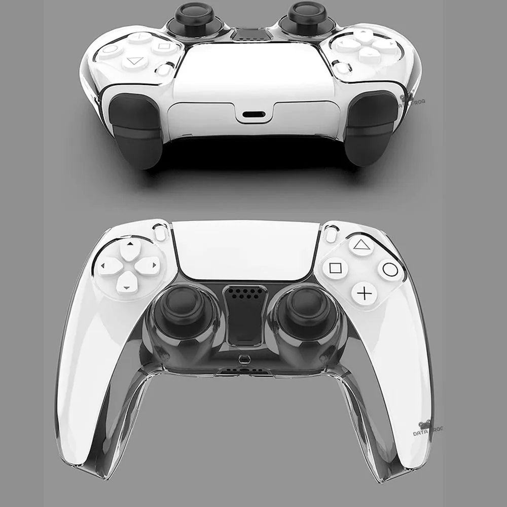 Transparent Hard Shell For PS5 Controller Protective Crystal Case Clear ...