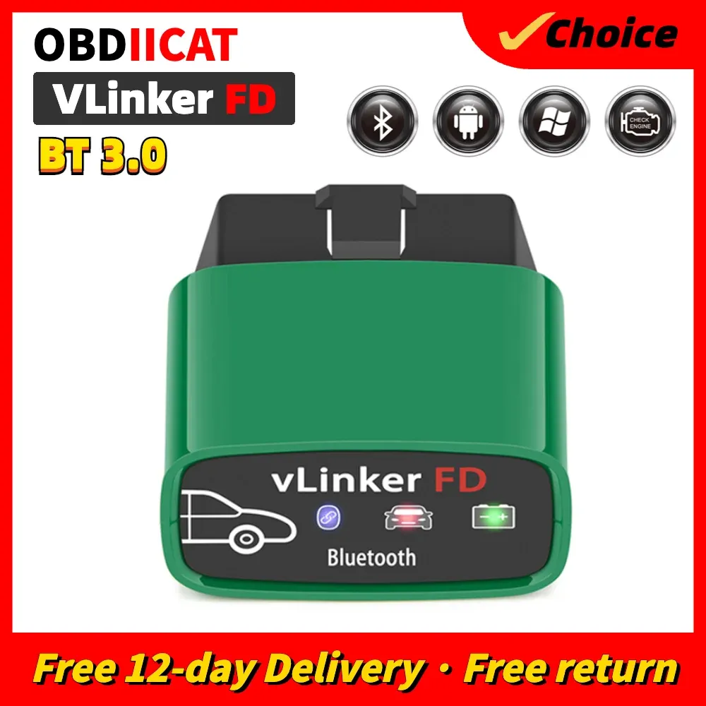 DHgate.com:Vgate vLinker FD+ Bluetooth OBD2 Scanner: Advanced Car ...