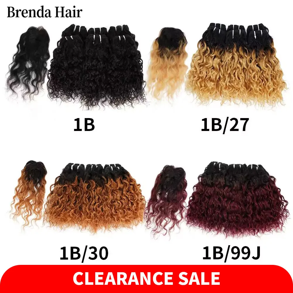 DHgate.com:6Pcs 100% Human Hair Deep Body Curly Bundles with Closure ...
