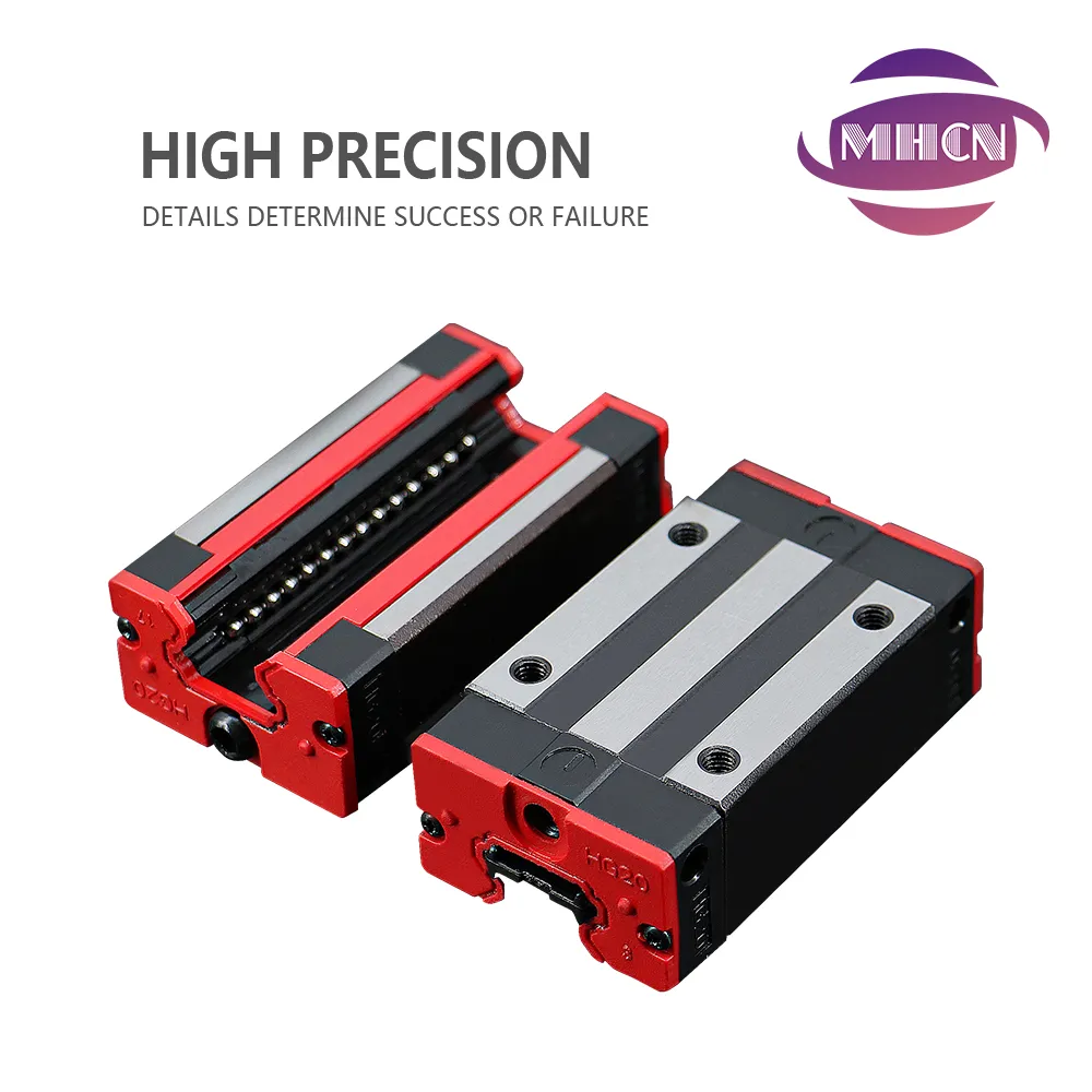MHCN Steel Slider Block Set HGH20CA HGW20CC for HGR20 Linear Guides CNC ...