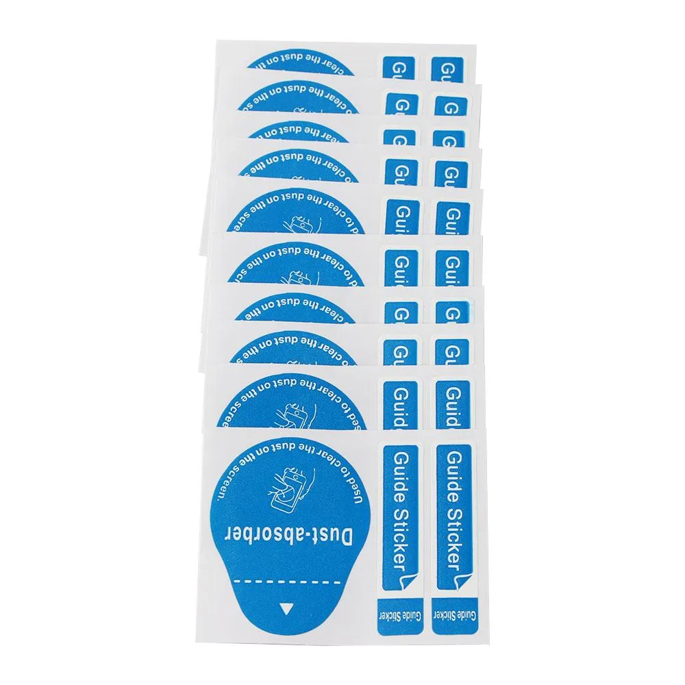 Dust Removal Sticker Set: Tempered Glass Screen Cleaning Tool with Dust ...