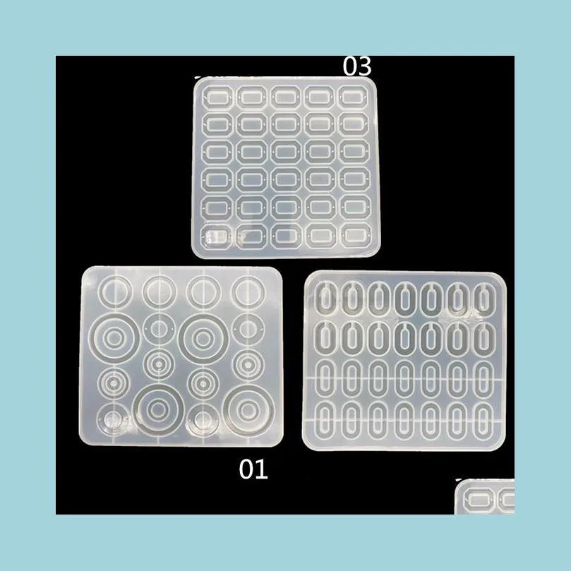 DHgate.com:Round Square Oval Shape Hoop Earring Charm Epoxy Resin Molds ...