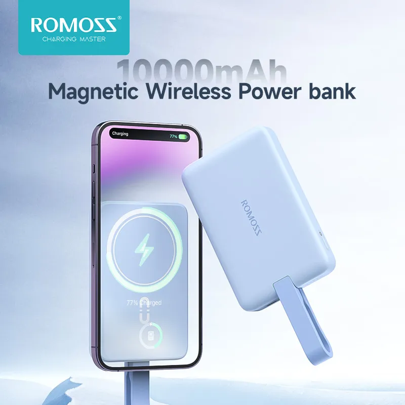 Romoss Power Bank 10000 mAh 15W Magsafe Powerbank, 20W Wired Spare ...