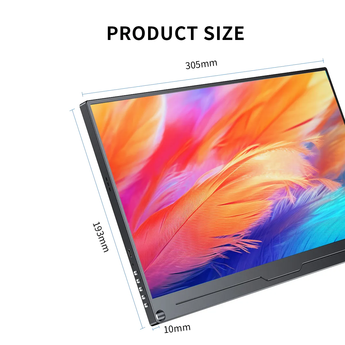 13.3 Full HD IPS Portable Portable Monitor For Laptop With HDMI Type C ...