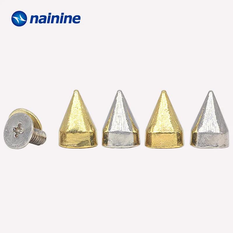 DHgate.com:Silver Cone Studs and Spikes for DIY Punk Clothes, Bags ...