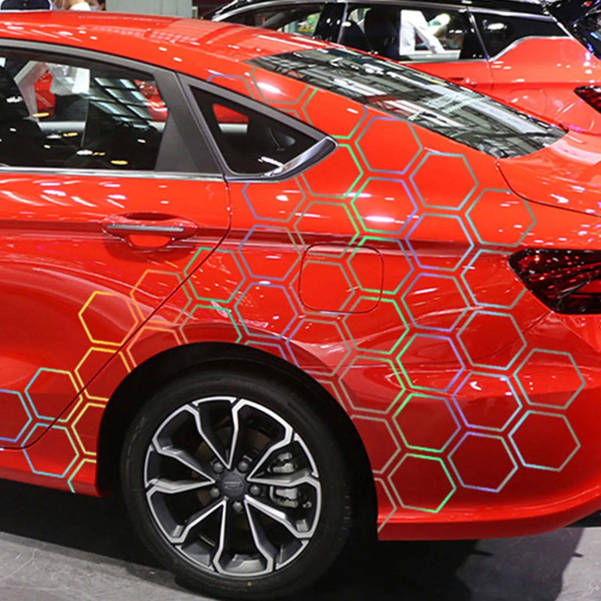 Reflective Body Sticker Hexagonal Pattern Side Door... From Ddmyearth ...