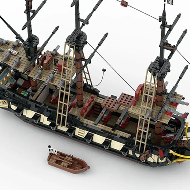 Military Ship Model Moc Building Bricks Maiden Privateer Frigate ...