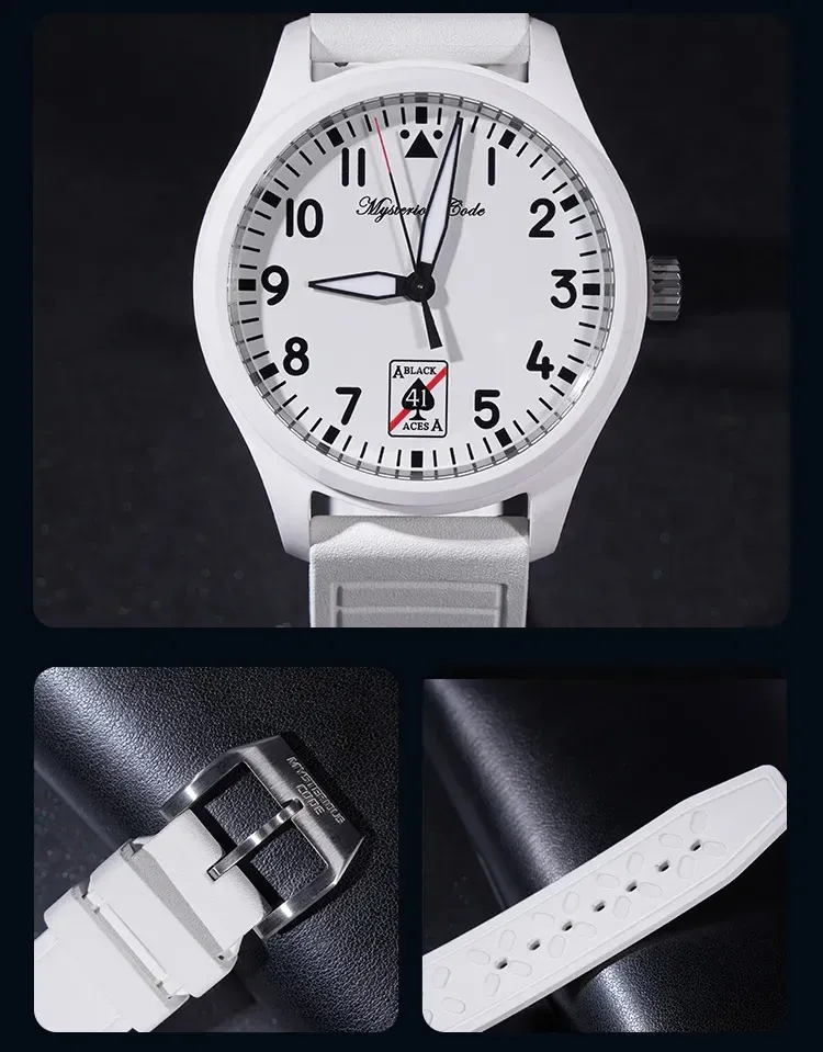 Mysterious Code Pilot Watch - Men's Automatic Mechanical Timepiece ...