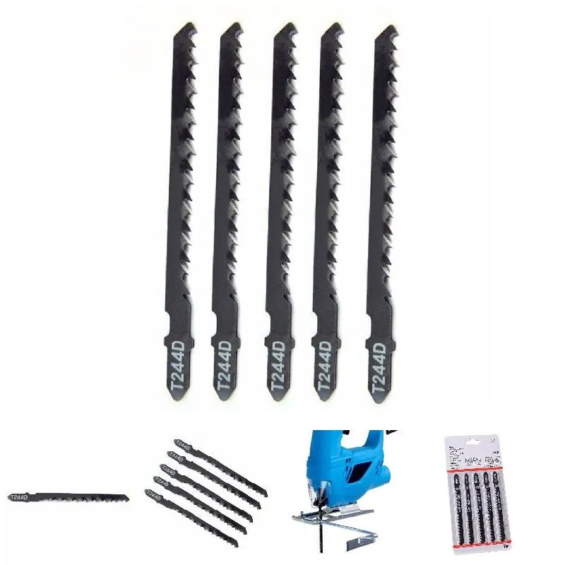 Set T244D HCS T-Shank Curved Jigsaw Blades for Wood Fast Cutting Tools ...