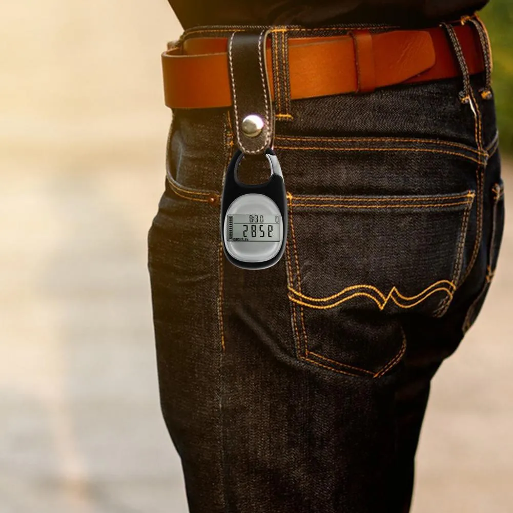 Accurate Step Counter Compact 3D Pedometer with Digital Display ...