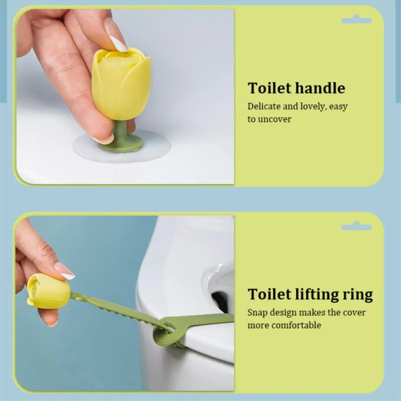 Toilet Lid Lifter Handle for Toilet Seat Sanitary Bathroom Toilet Lid ...