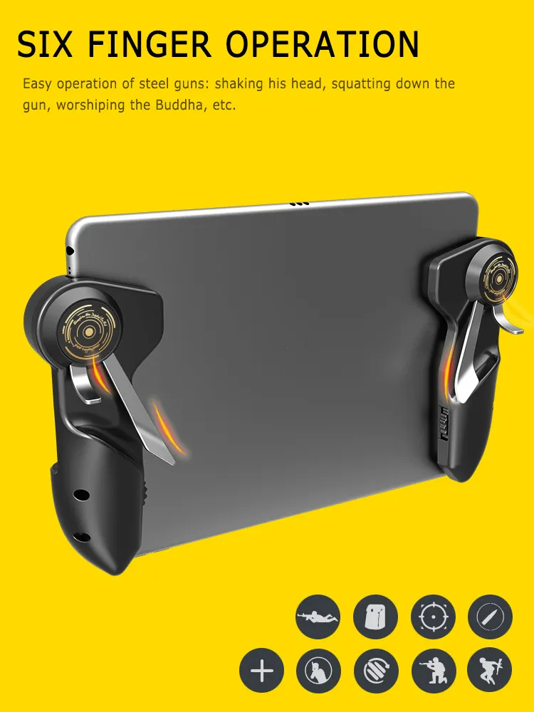 Trigger Free Fire Control Mobile Gamepad for iPad and Android Tablet ...