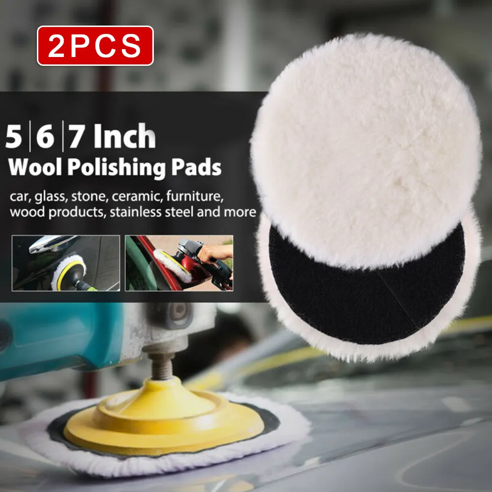 DHgate.com:2-PackWool Polishing Pad (5/6/7 Inch), Premium Car Buffing ...