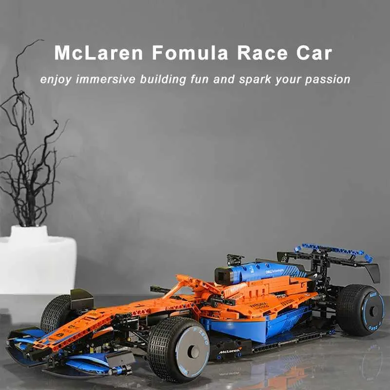 High Tech Speed Race Formula F1 MOC Block For Building Assemble Bricks ...