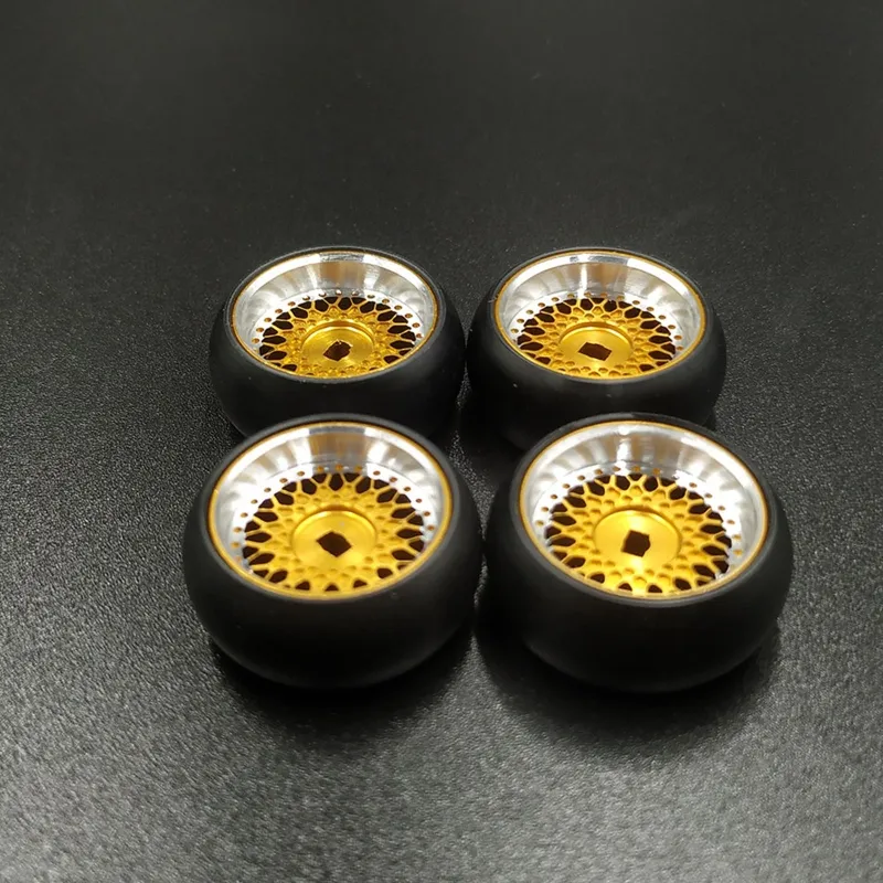 4-Pack Aluminum Alloy Wheel Rims for 1/28 RC Wltoys K969 K989 P929 ...