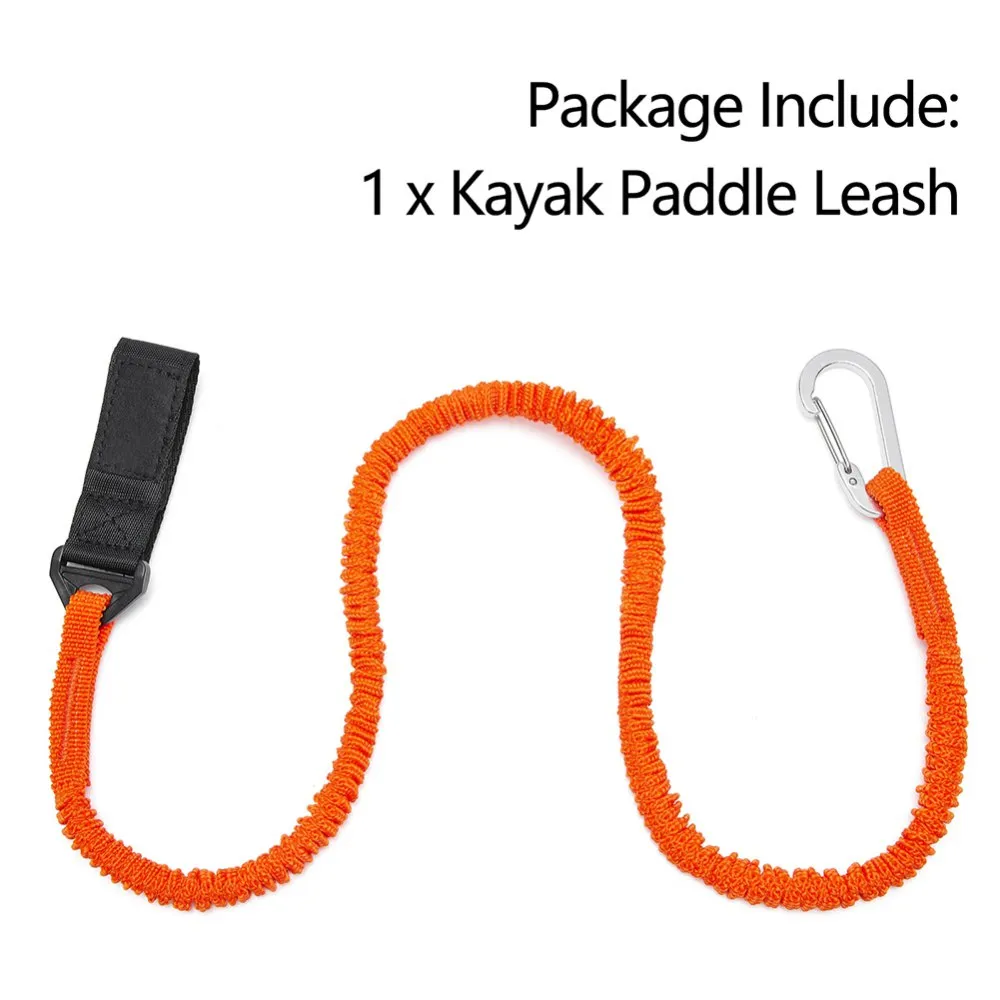 Stretchable Kayak Paddle Leash, Adjustable Canoe Paddle Holder Safety ...